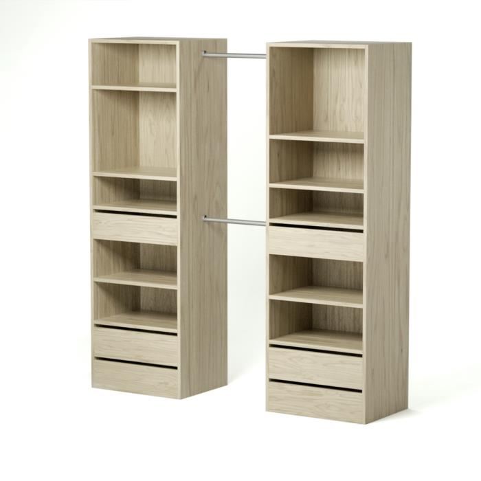 COMBI Kit dressing 2 colonnes 2 barres de penderie contemporain decor ...