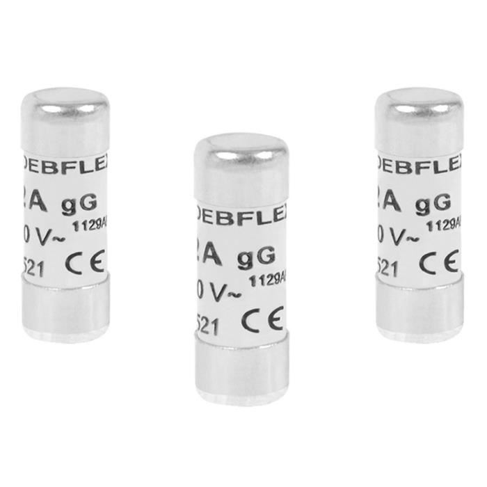 Fusible electronique - ceramique - avec voyant - 2 Amperes