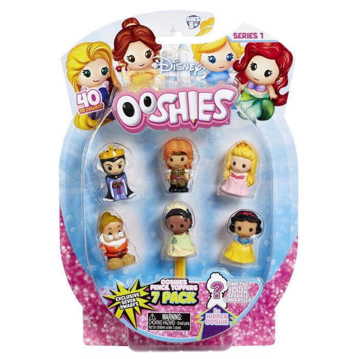DISNEY PRINCESSES Ooshies Pack De 7 Mix 4