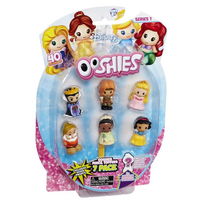 DISNEY PRINCESSES Ooshies Pack De 7 Mix 4