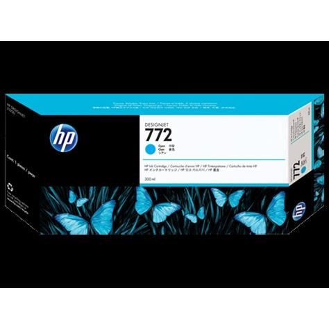 HP 772 Cartouche d'encre cyan 300 ml