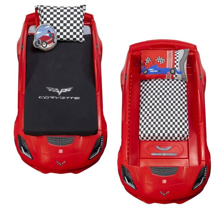 Lit evolutif Enfant Voiture Corvette Rouge Z06 Step 2